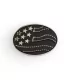 Conchos décoratifs - Ceintures Conchos - US Flag Oval Concho
